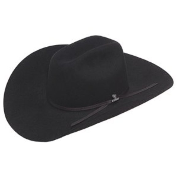 Ariat | Accessories | Ariat 6x Black Rabbit Fur Felt Cowboy Hat | Poshmark